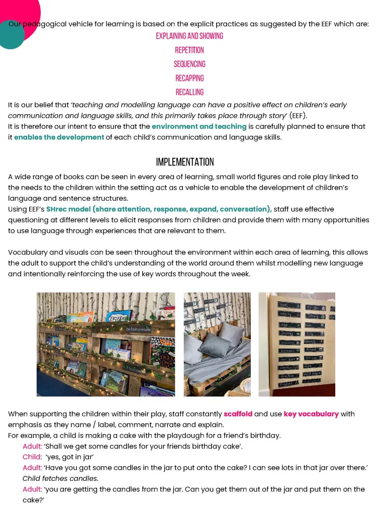 Blog For School Nursery Settings - Teaching and Modelling Language at ...