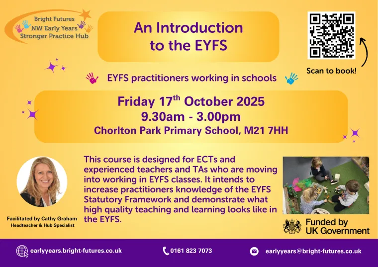 An Introduction to the EYFS - Friday 17th October: Course FULL ...