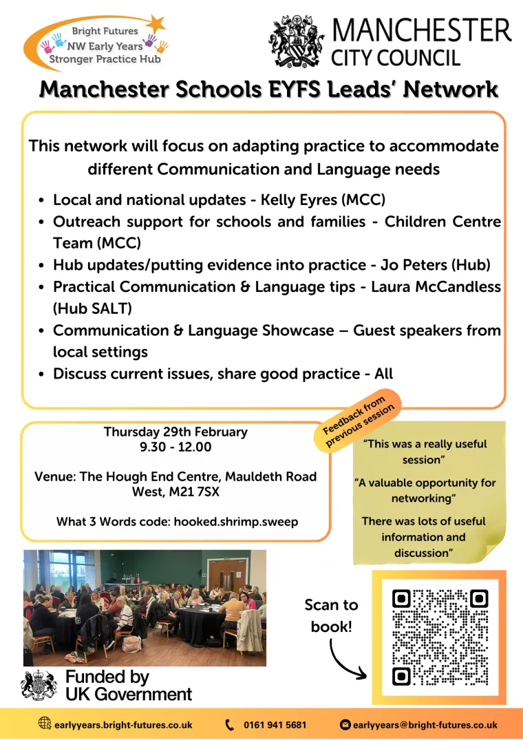 Manchester EYFS Leads’ Network | Stronger Practice Hubs