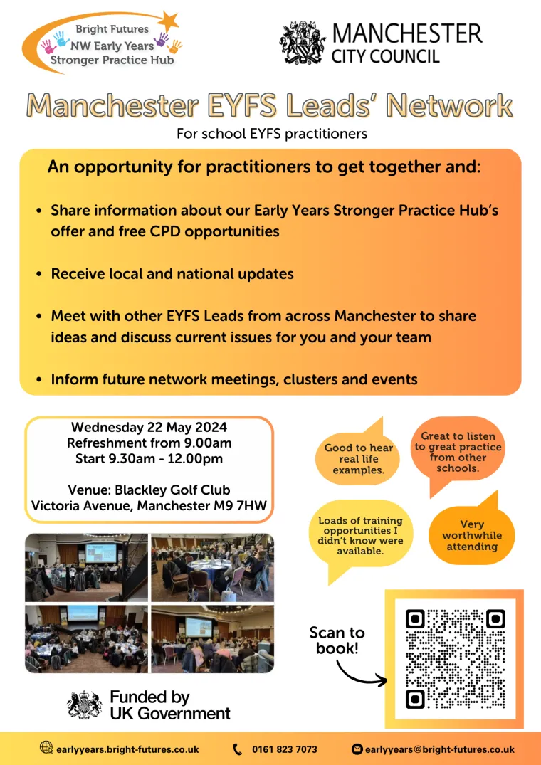 Manchester EYFS Leads Network | Stronger Practice Hubs