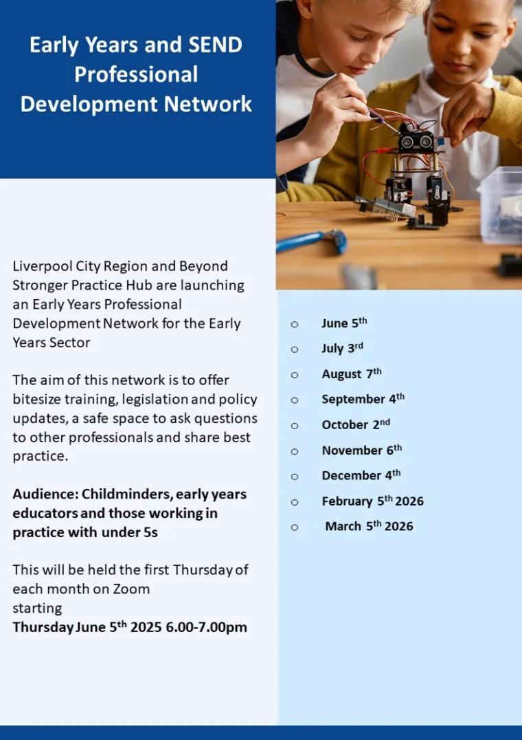 Early Years and SEND Professional Development Network | Stronger ...